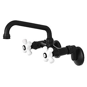 Kingston Brass KS613MB Kingston Kitchen Faucet, Matte Black