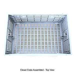 Closet Crate w/Wheels- Collapsible Garment Rack System for Closets, RV's, Dorms and Travel Bags. Popular to Transform suitcases into Dance Bag with Rack!