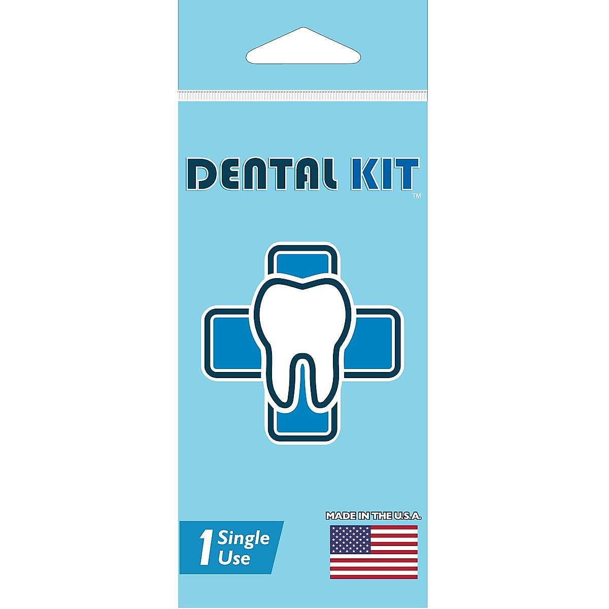 Potty Pack Dental Kit Single Use Portable Kit with Travel Tooth Brush, Tooth Paste, Dental Floss and Mint-Flavored Tooth Picks - 1 Unit