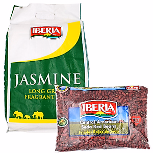Iberia Jasmine Long Grain Fragrant Rice, 18 lb. + Ibeia Seda Beas, 1.5 lb.