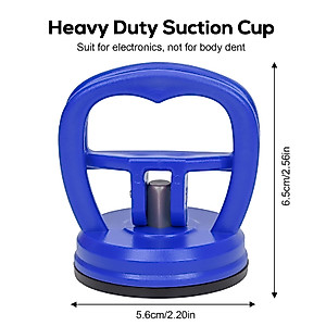 STREBITO Suction Cups Heavy-Duty 2 Pieces Screen Suction Cups Tool for iMac, iPhone, MacBook, iPad, TV, Phone, Laptop, Computer, Tablet, LCD Screen Remover, Small Dent Puller