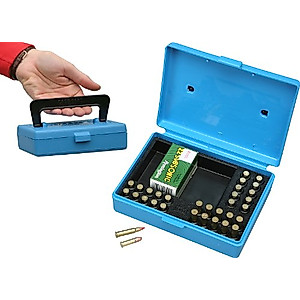 MTM SB-22-20 22-Rimfire Match Ammo Case, USA Made, Blue
