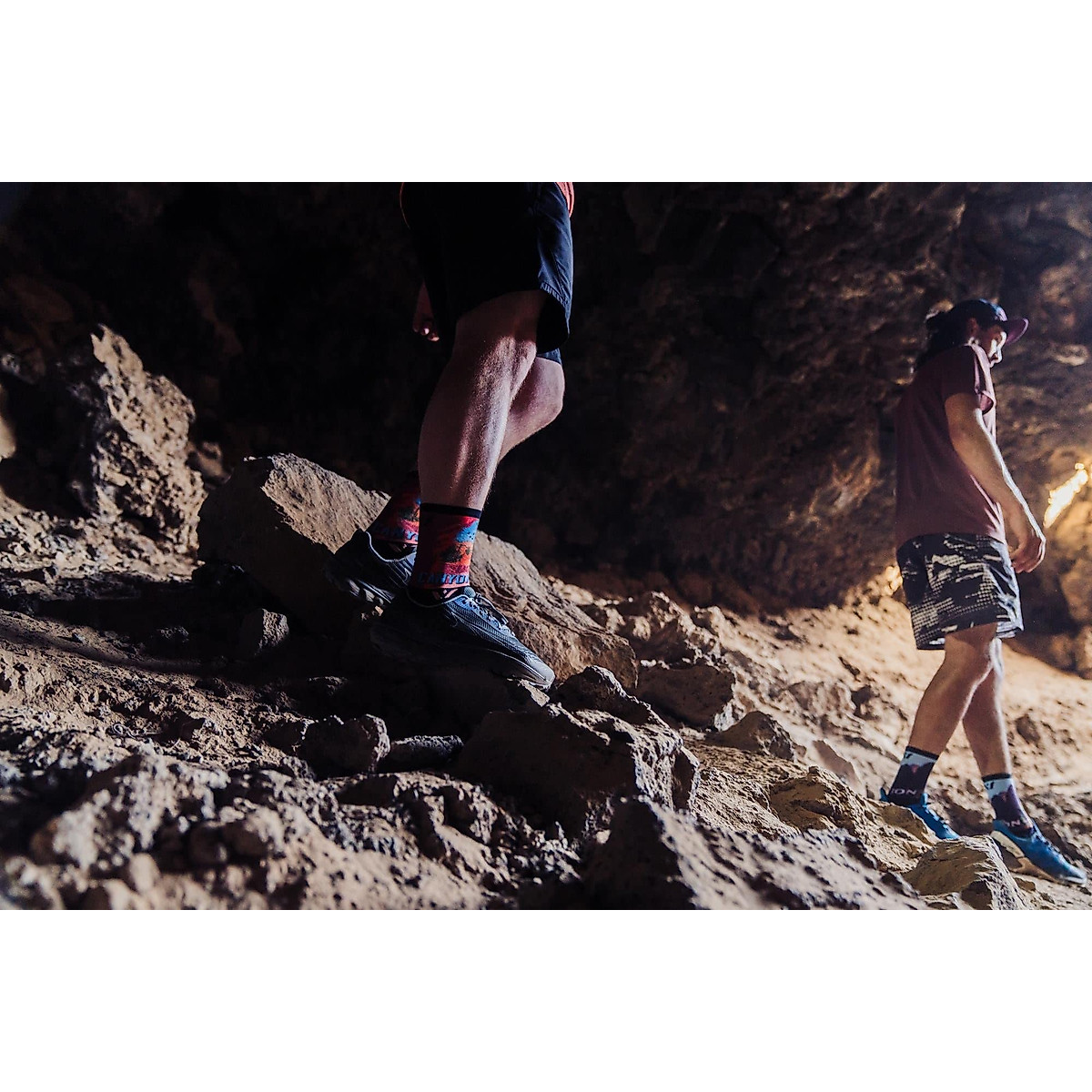 Swiftwick- VISION SIX Impression, Parks Edition, Running and Cycling Socks (Glacier, Large)