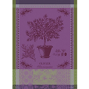Garnier Thiebaut Rose Laurier En Pot Kitchen Towel, 22"x30"