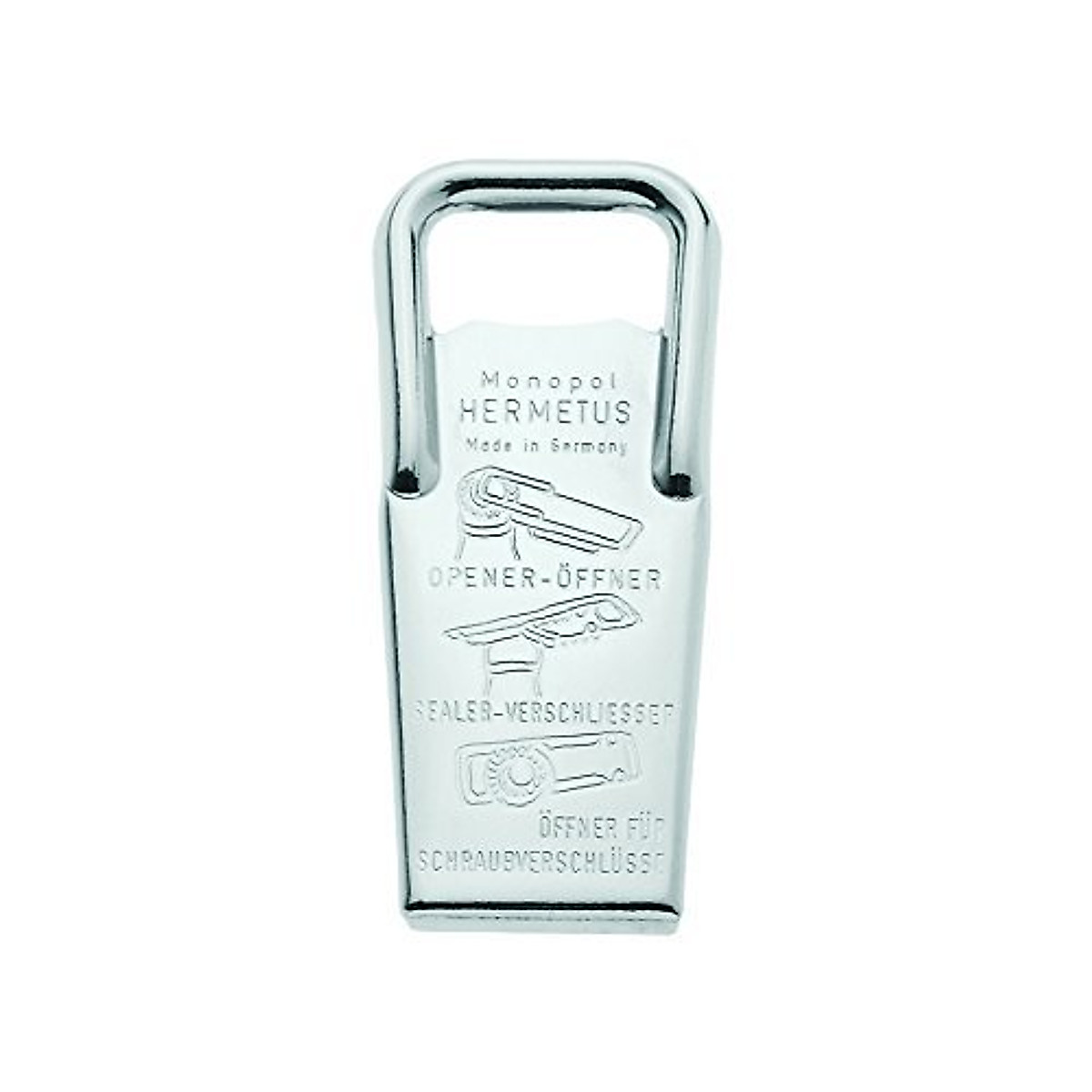 Westmark Germany Hermetus Steel 3-in-1 Resealer Beer Bottle Opener