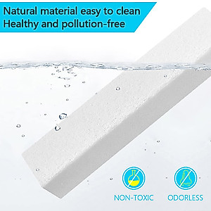 4TH Pumice Stone for Toilet Bowl Cleaning,Powerfully Remove Stubborn Stains： Limescale,Hard Water Ring,Calcium Buildup,Iron,Rust