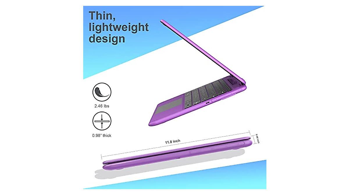 AWOW 11.6" Touchscreen 2-in-1 Laptop with Stylus for Kids & Students