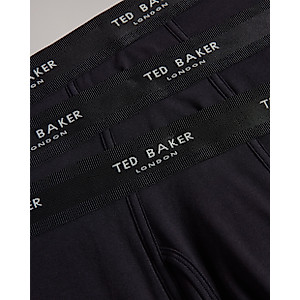Ted Baker Men's 3 Pack Cotton Stretch Boxer Briefs, Black, L