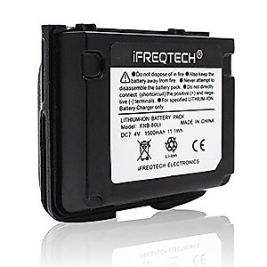 IFREQTECH Battery for VX-5R VX-6R VX-7R VXA-710 HX460 HX470 VXA-700 FNB-80LI FNB-58LI Li-ion Battery 1500mAh