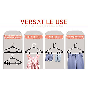 Velvet Hangers 60 Pack and Hanger Clips 100 Pack, Velvet Hangers with Clips for Pants, Skirts, Shorts, Socks, etc