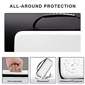 Carry Case for Nintendo Switch/Switch OLED Console,White PU Protective Hard Portable Travel Carrying Case Shell Pouch Bag for Switch Console and Accessories with 10 Game Card Slots for Girls and Boys