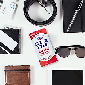 Clear Eyes Redness Relief Lubricant Redness Relief Eye Drops, 0.5 oz