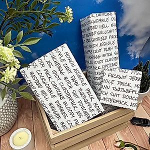 Dtiafu Rude Wrapping Paper for Women Men Adult - 6 Sheets Funny Gift Wrap for Holiday Birthday Wedding - 20 x 28 Inch Per Sheet Not Rolled