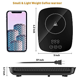 YEOSEN Coffee Mug Warmer - Coffee Cup Warmer with 3 Temperature Setting , Adjustable Temperature Beverage Warmer with Auto Shut Off ,Coffee Gifts (Without Mug)