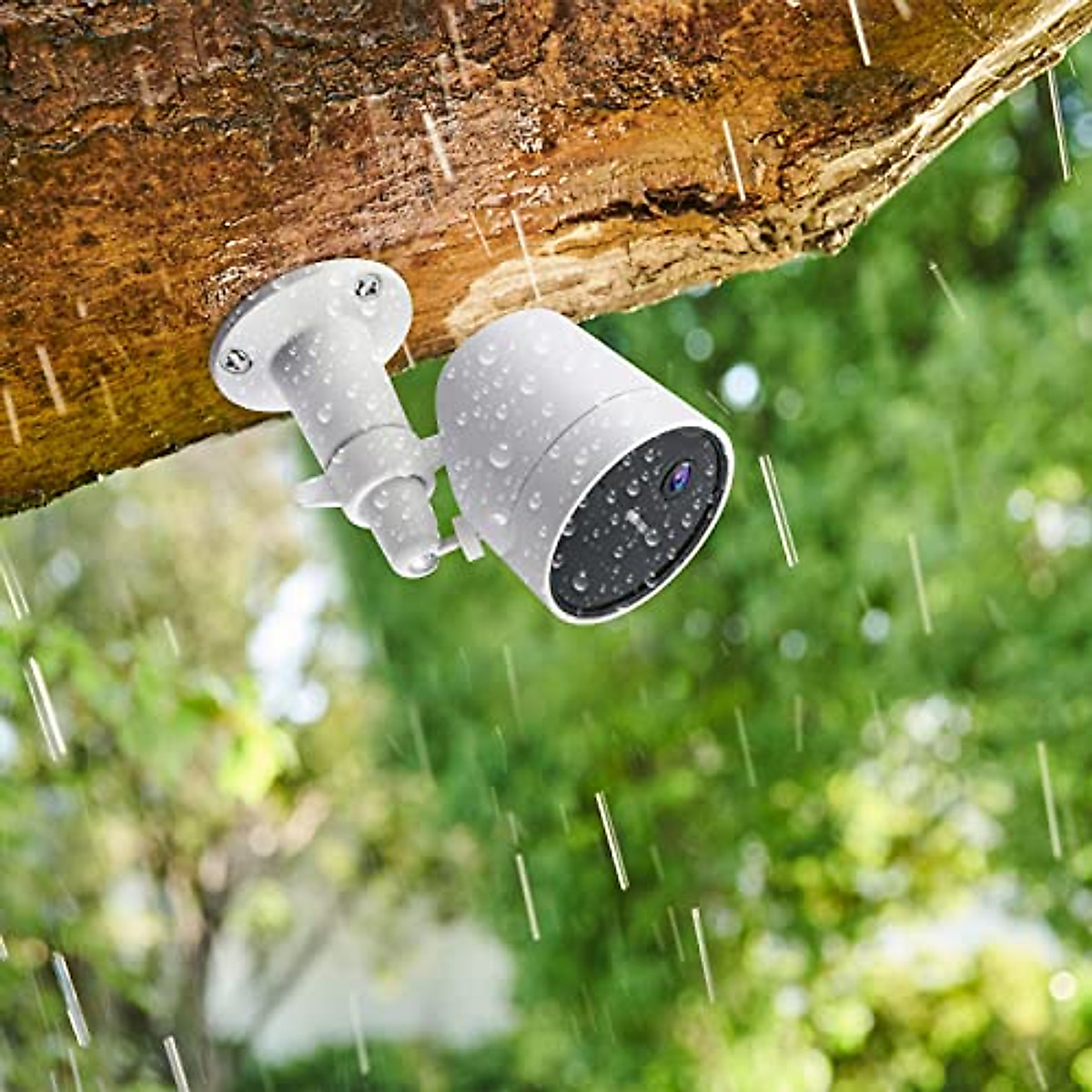 UYODM 2 Pack Wall Mount Holder for SimpliSafe Outdoor Security Camera, 360°Rotation Security Bracket with 1/4 Screw Thread , Camera Not Included (White)
