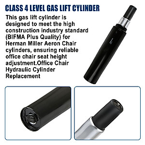 6" Pneumatic Gas Cylinder for Herman Miller Classic Aeron Chair,Office Chair Hydraulic Cylinder Replacement,Stroke Gas Lift Cylinder#1B08VM,Heavy Duty 450lbs New Pneumatic Cylinder, Gas Cylinder,