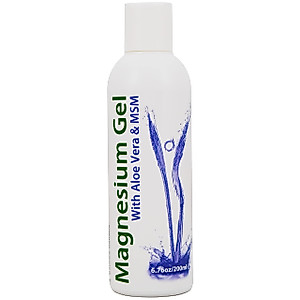 Magnesium Gel with Aloe Vera & MSM | 6.76 Oz - 200 ml | Pure Magnesium Chloride | Organic Aloe Vera | Heiltropfen®