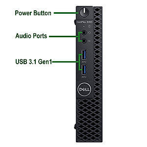 Dell OptiPlex 3060 Tiny Computer Micro Tower PC, Intel Core i5-8500T Processor, 8GB DDR4 Ram, 256GB NVMe SSD, Display Port, HDMI, Wi-Fi, Wireless Keyboard & Mouse, Windows 10 Pro (Renewed)