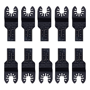 10 pcs 3/4-Inch E-cut Standard Saw Blades Oscillating Saw Blade for Black & Decker Bosch Porter Craftsman Fein Multimaster Rockwell Makita