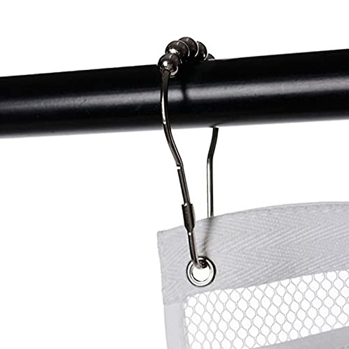 Shower Organizer, Hanging Mesh Storage Bag, Bathroom Washable Cosmetic Organizer Holders(6 Pocket,white)