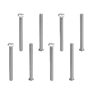 MroMax 15Pcs M6 x 70mm Hex Head Screws Bolts, 304 Stainless Steel 18-8, Fully Threaded, External Hex Drive, for Mounting Chair, Handles, Rail, Pump, Wheels, Antenna Parts, Boat and Plastic Bumpers
