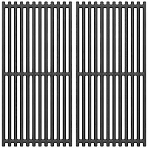 BBQ Future 17" Grill Grates for Charbroil 2-Burner Tru-Infrared Gas Grills 463644220 463642316 463632320 463632520, Cast Iron Cooking Grid Replacement Part G369-0030-W2 for Charbroil Grill Parts