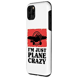 iPhone 11 Pro Max Vintage Airplane Pilots Just Plane Crazy Airline pilot Aviat Case