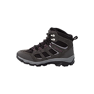 Jack Wolfskin Women's Vojo 3 Texapore Mid Hiking Shoe Boot, Dark Steel/Purple, 9.5