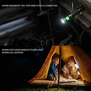 sofirn SC31 Pro Rechargeable EDC Flashlight, Super Bright 2000 Lumens Pocket Flashlight with SST40 6500K LED, Andruril 2 UI, Water Resistant LED Light with Diffuser Magnetic Tail Cap, for Camping