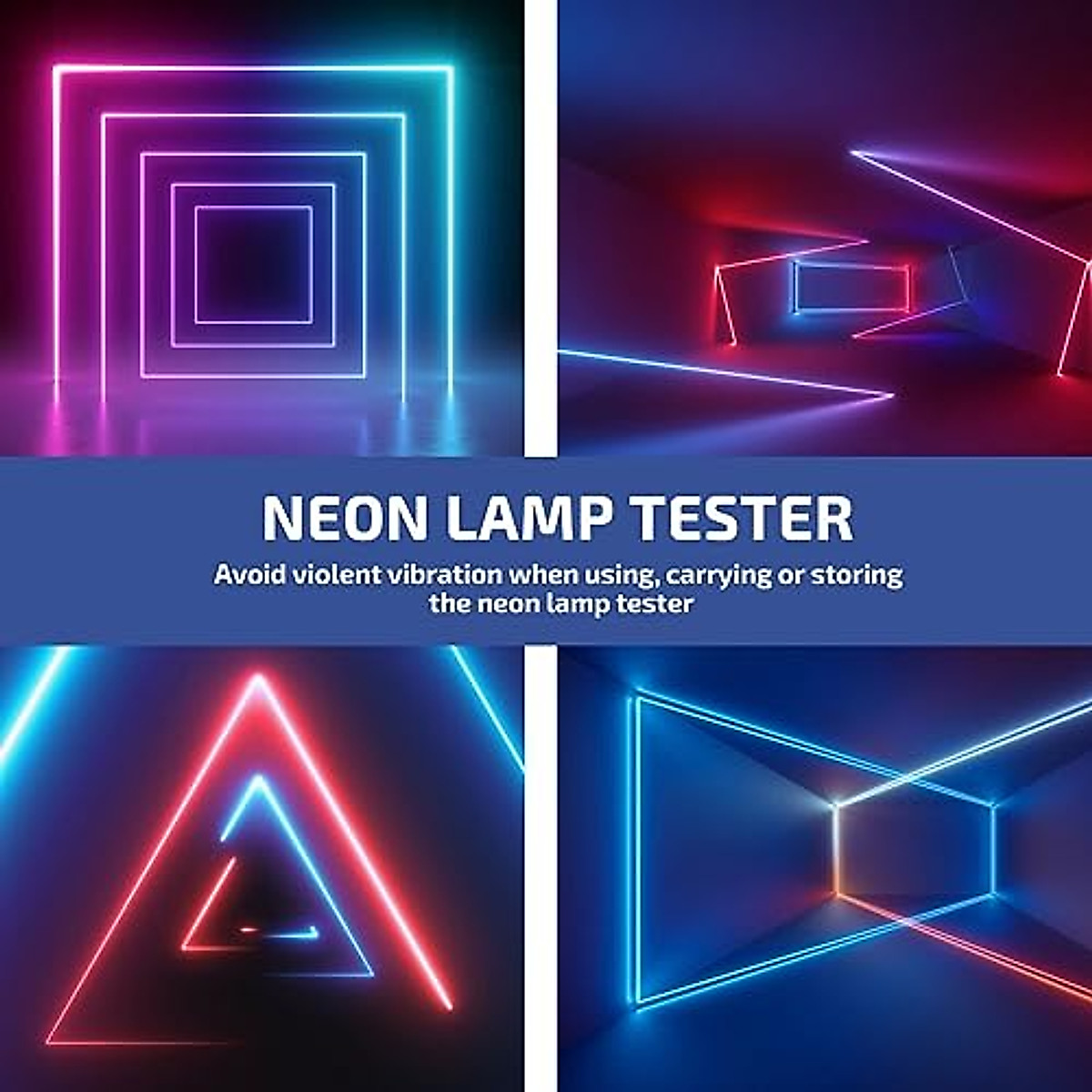 ULTECHNOVO Neon Light Tube LED Tester Portable Handheld Universal Lamp Detector Battery Powered for Lamp Light Tube (No Battery Included)