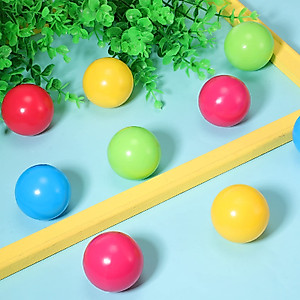 Civaner Multi-Colored Replacement Toy Balls Crush Proof Bulldozer Balls Soft Plastic Air-Filled Ocean Balls for Toddlers 1.75 Inch Balls Toys (9 Pieces)