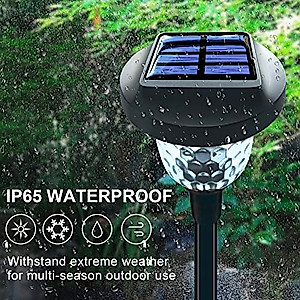 GPRDBTN Solar Pathway Lights 8 Pack, Color Changing + Warm White Solar Garden Lights, Waterproof Solar Powered Lighting, Automatic on/Off Led Landscape Lighting for Yard, Garden, Lawn and Walkway…