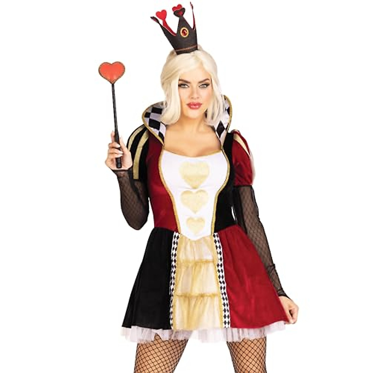 Leg Avenue Women's Crown and Scepter, Black/Red, One Size