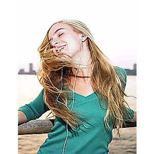 MAS CARNEY 【2 Pack Black+White】 Digital USB Type C Earphones, TI3/TH4 USB C Earbuds,in-Ear Earbud Noise Isolating Pure Sound and Powerful Bass for USB-C Type-c Music Device