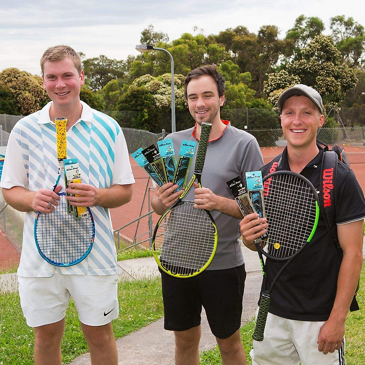 ALIEN PROS Tennis Racket Grip Tape (6 Grips) – Tac Moisture Feel Tennis Grip – Tennis Overgrip Grip Tape Tennis Racket – Wrap Your Racquet for High Performance (6 Grips, Skull)