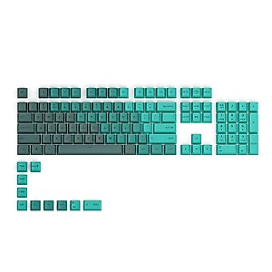 Glorious GPBT Dye Sublimated Keycaps (Rain Forest) -Thick PBT Plastic 114 Keycap Set for 100% Full Size, 85% 80% TKL, 60% Compact, 75% Mechanical Keyboards