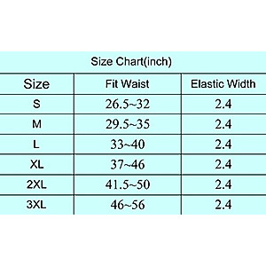 GRACE KARIN Belle Accessories Womens Floral Elastic Stretch Waist Belt Plus Size XX-Large, Black (CL0413-1)