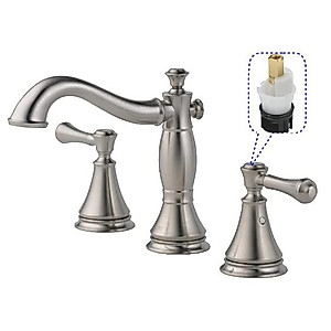 RP25513 faucet stem assembly repair kit replacement fits Various two handle lavatory, centerset, widespread faucet plus RP4993 seat and spring, 2pk