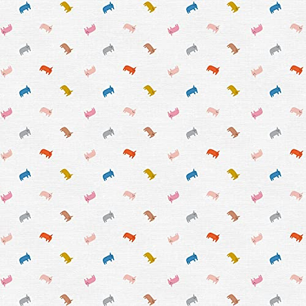 PBS Fabrics Animal Alphabet by Suzy Ultman Quilter's Cotton by The Yard, Unicorns, Multi