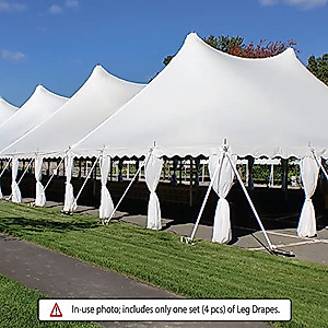 Canopy Leg Drape Accessories - 8 Foot. Canopy Not Included.