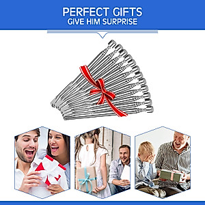 12 Pieces Telescoping Magnet Pickup Tools in 2 Lb Magnetic Stick Gadget with Pocket Clip Magnet Tool to Retrieve Screws Nuts Pins for Men Birthday, Father's Day, Valentine's Day