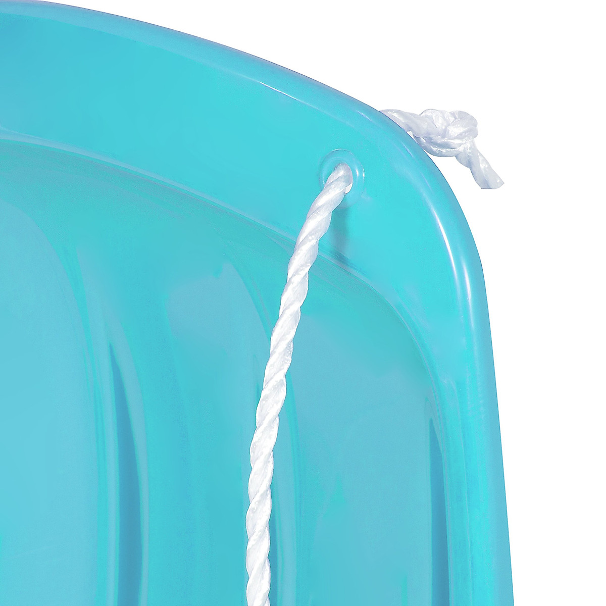 Best Choice Products 48in Kids Plastic Toboggan Snow Sled w/Pull Rope