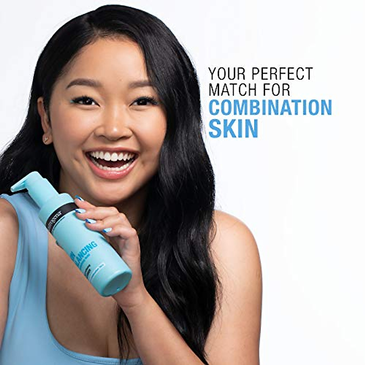 Neutrogena Skin Balancing Purifying Gel Cleanser with 2% Polyhydroxy Acid (PHA), Softening Face Wash for Normal & Combo Skin, Paraben-Free, Soap-Free, Sulfate-Free, 6.3 oz