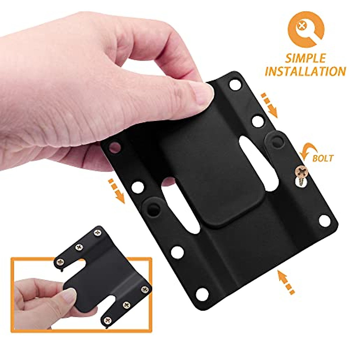 Zhitaoxun 10 Pack Universal Sectional Sofa Interlocking,Sectional Sofa Connector Bracket (5 Set)