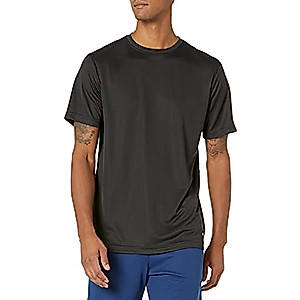 Amazon Essentials Men's Active Performance Tech T-Shirt (Available in Big & Tall), Pack of 2, Black, Large