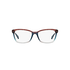 Ray-Ban RX5362 Square Prescription Eyeglass Frames, Blue/Red/Light Blue Gradient/Demo Lens, 52 mm