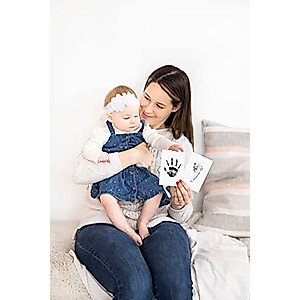 Little Pear Clean-Touch Babyprint Ink Pad, No Touch Ink Pad for Baby, Handprint or Footprint Keepsake, Black Ink