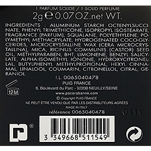 Paco Rabanne Lady Million Solid Parfum, 0.07 Ounce