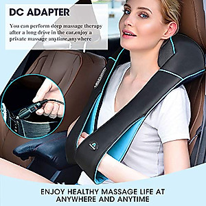 Massager with Heat - Deep Tissue Kneading Electric Back Massage for Neck, Back, Shoulder, Waist, Foot - Shiatsu Full Body Massage, Relax Gift for Her/Him/Friend/Dad/Mom