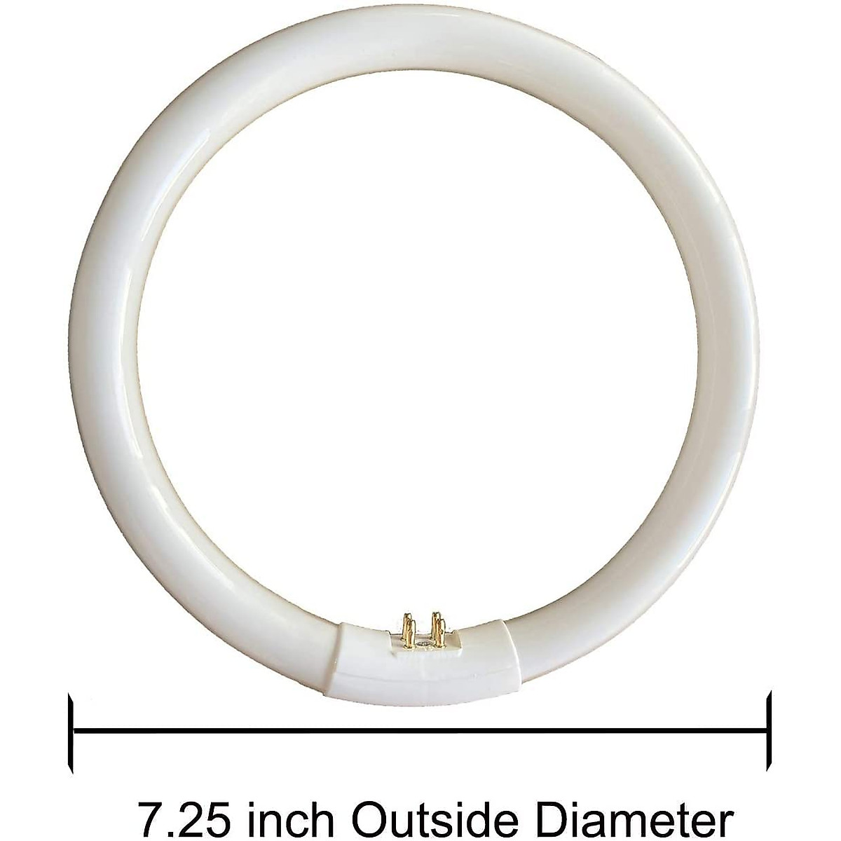 Konideke 7 Inch T5 22W Circular Bulb Compatible with Floxite Zadro Rialto Makeup Magnifying Vanity Mirror FC22 Round Fluorescent Light Bulb 6500K 2 Count